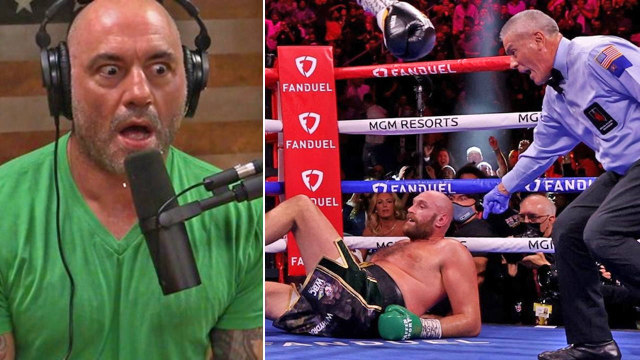 VIDEO | Joe Rogan Is SHOCKED! By How Slow The Count Tyson Fury Got Vs ...