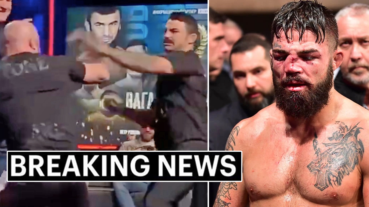 Mike Perry Lets His Hands Fly During One Of Those Russian Face offs ...